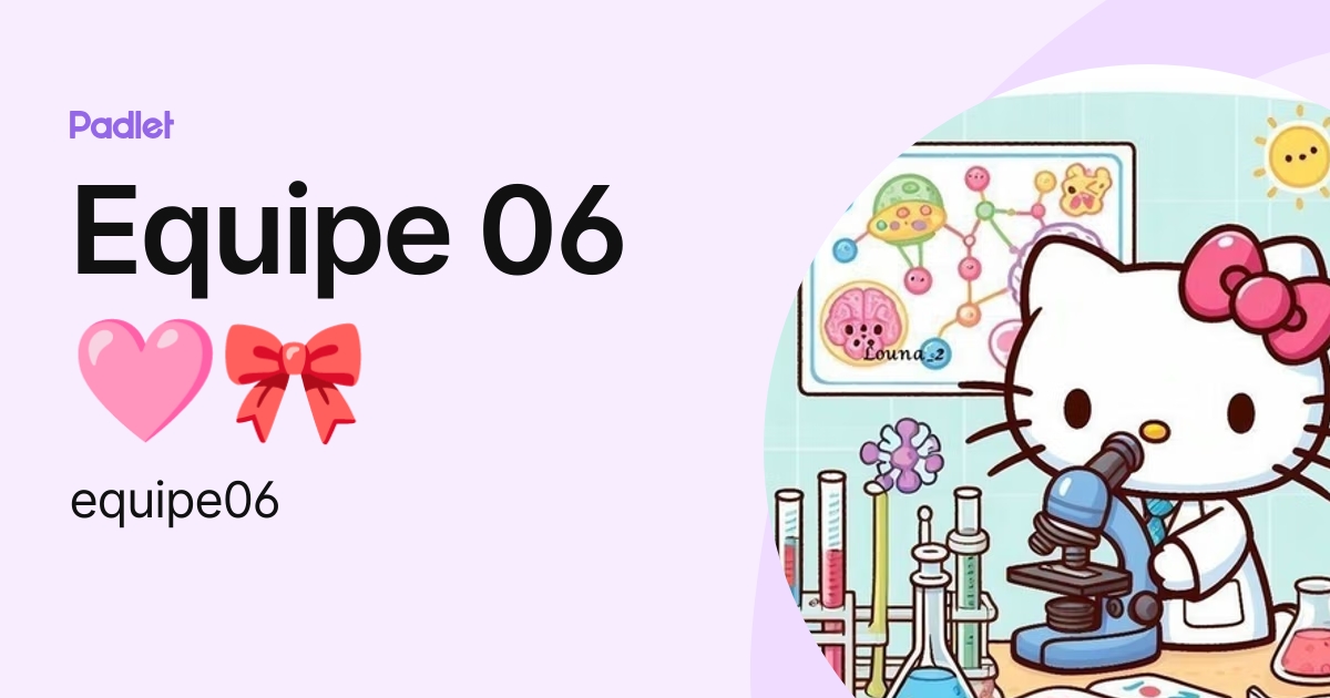 Equipe 06 🩷🎀 (equipe06) profile | Padlet