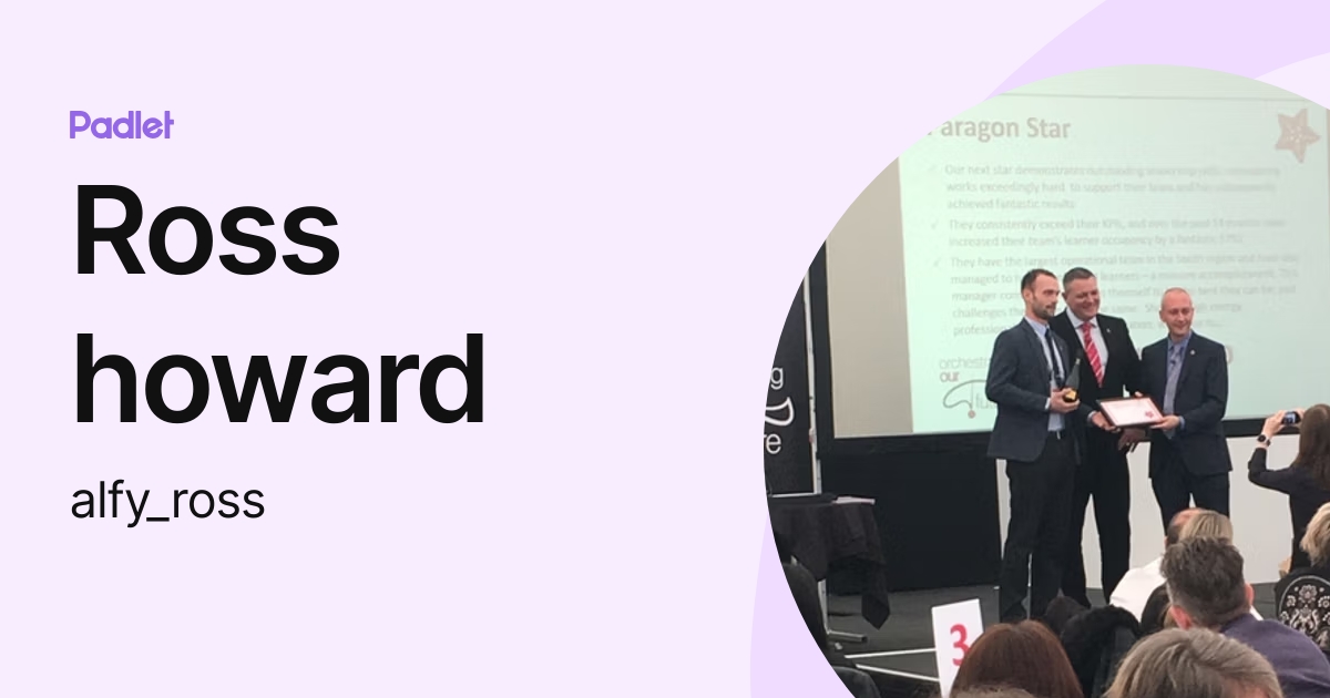 Ross howard (alfy_ross) profile | Padlet