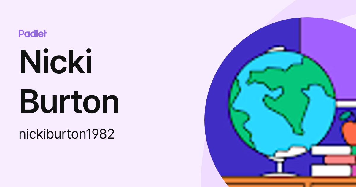 Nicki Burton (nickiburton1982) profile | Padlet