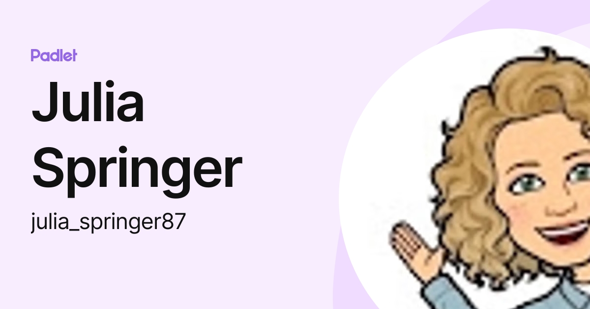 Julia Springer (julia_springer87) profile | Padlet