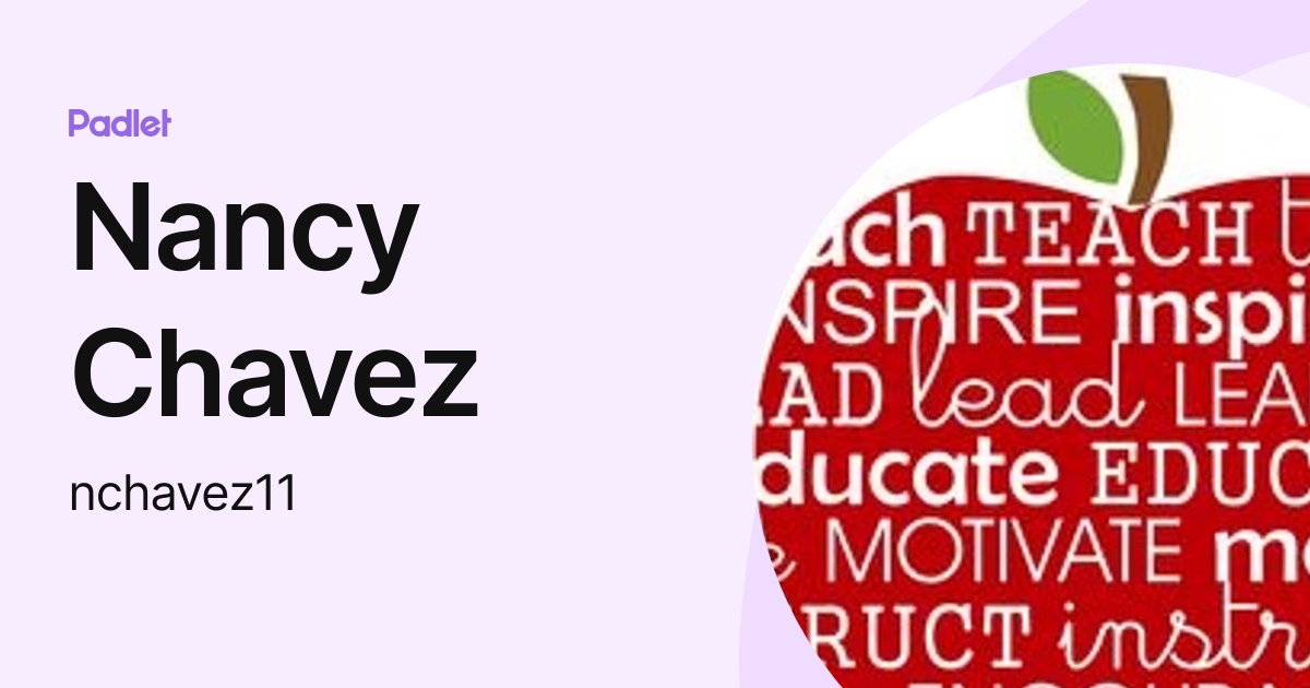 Nancy Chavez (nchavez11) profile | Padlet