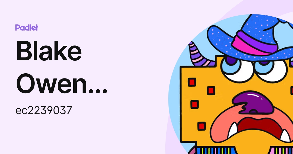 Blake Owen ec2239037 (ec2239037) profile | Padlet