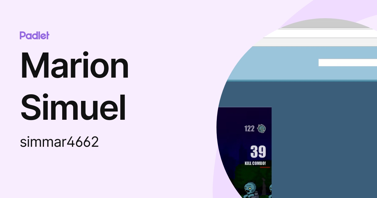 Marion Simuel (simmar4662) profile | Padlet