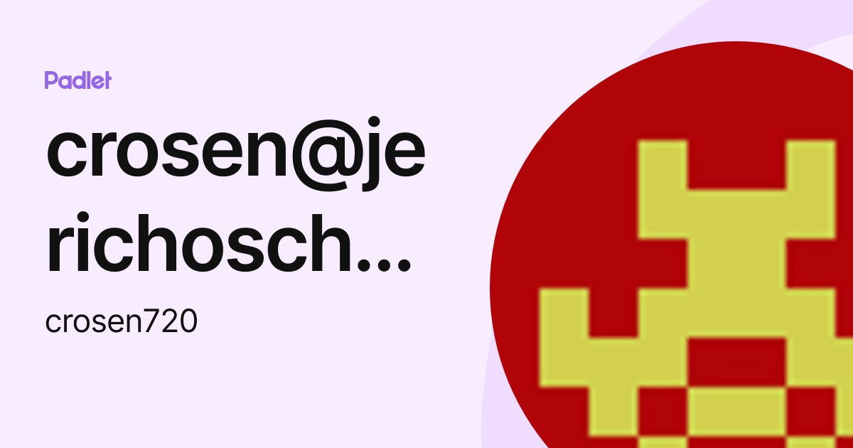 crosen@jerichoschools.org (crosen720) profile | Padlet