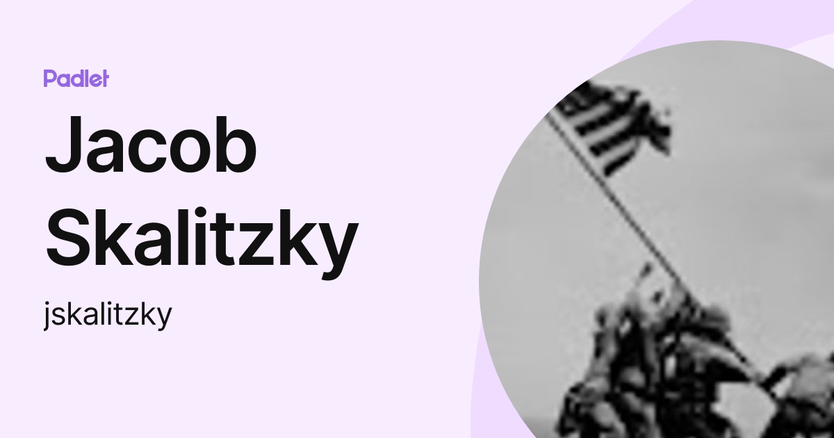 Jacob Skalitzky (jskalitzky) profile | Padlet