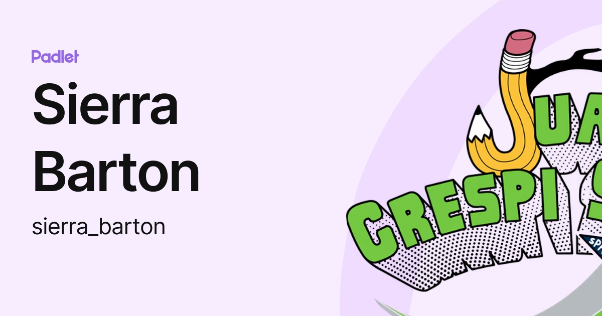 Sierra Barton (sierra_barton) profile | Padlet