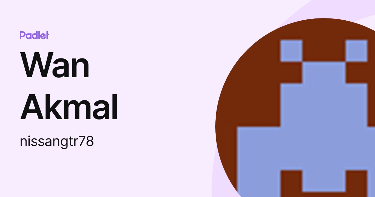 Wan Akmal (nissangtr78) profile | Padlet