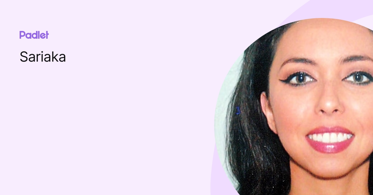 Sariaka profile | Padlet