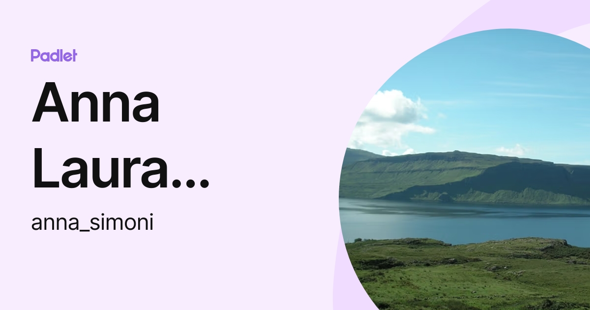 Anna Laura Simoni (anna_simoni) profile | Padlet