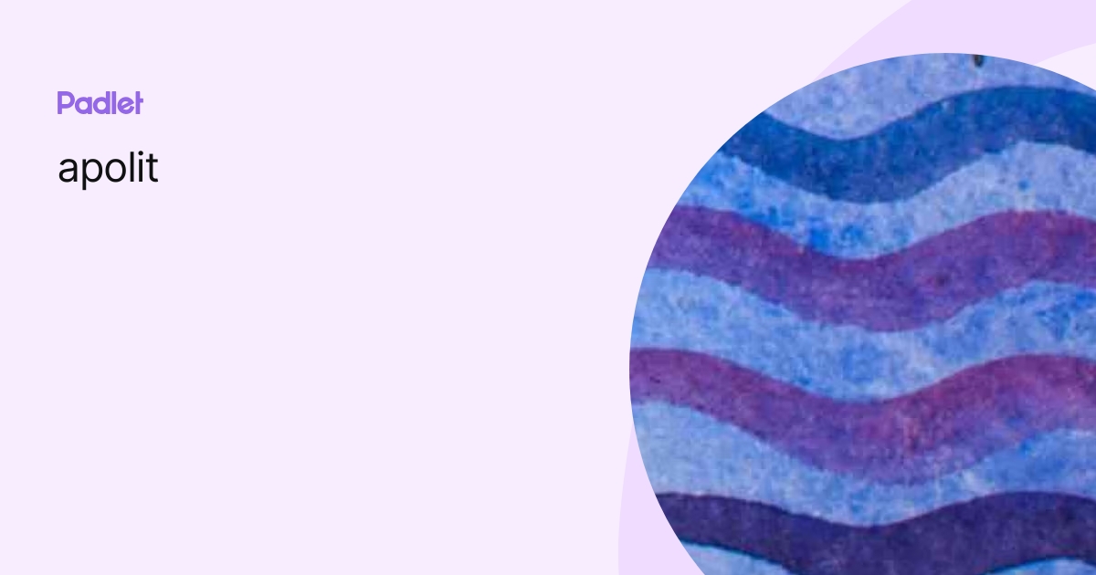 apolit profile | Padlet