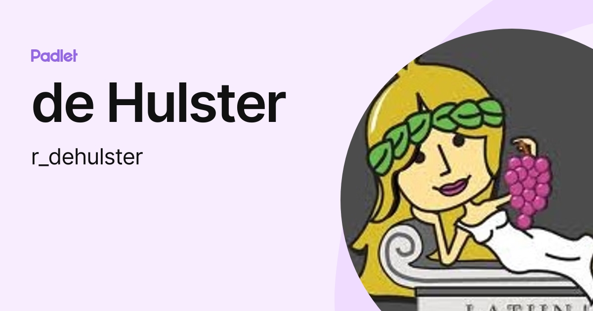 de Hulster (r_dehulster) profile | Padlet