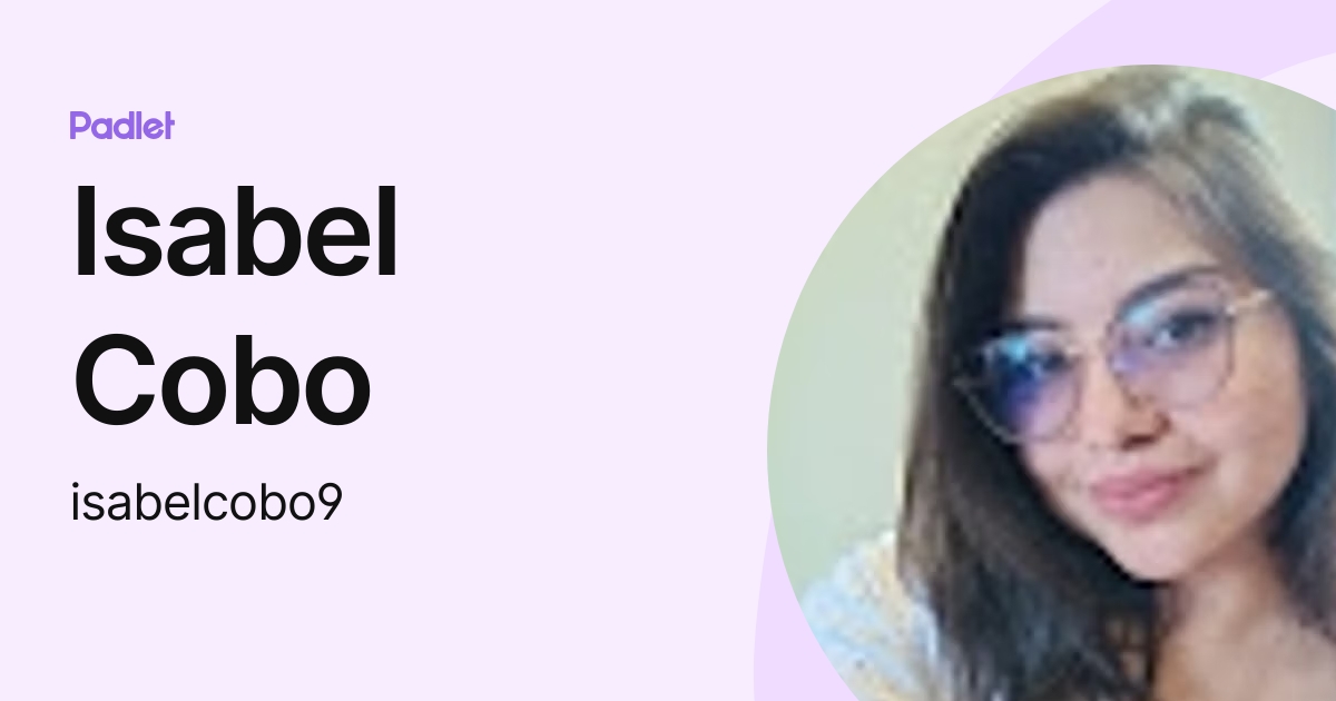 Isabel Cobo (isabelcobo9) profile | Padlet