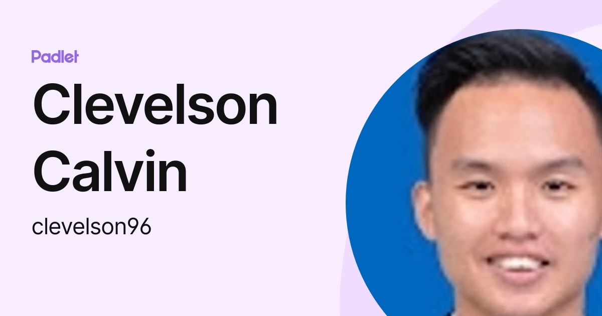 Clevelson Calvin (clevelson96) profile | Padlet