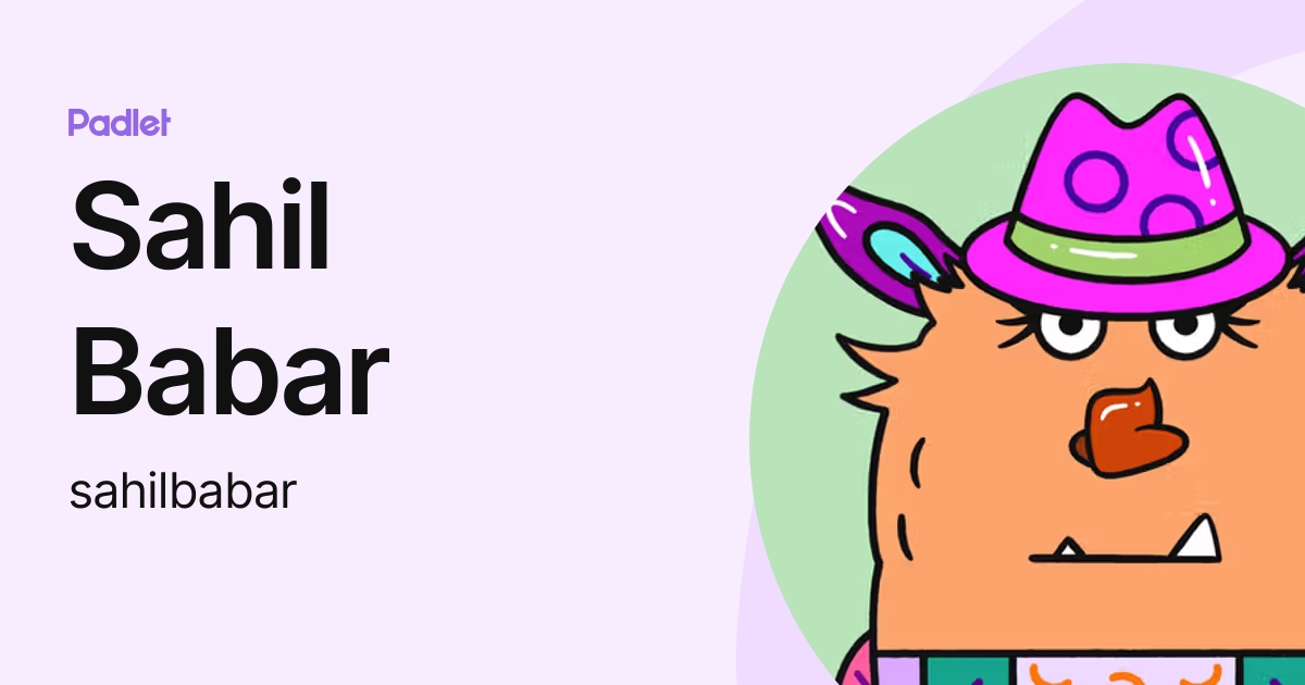 Sahil Babar (sahilbabar) profile | Padlet