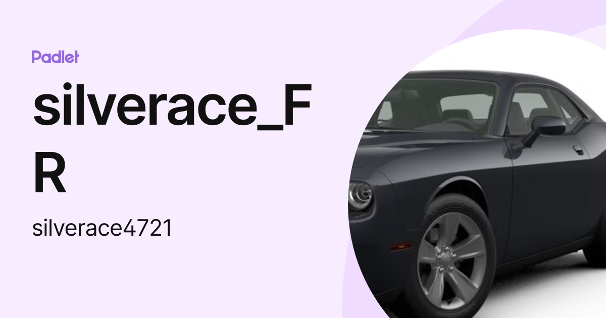 silverace_FR (silverace4721) profile | Padlet