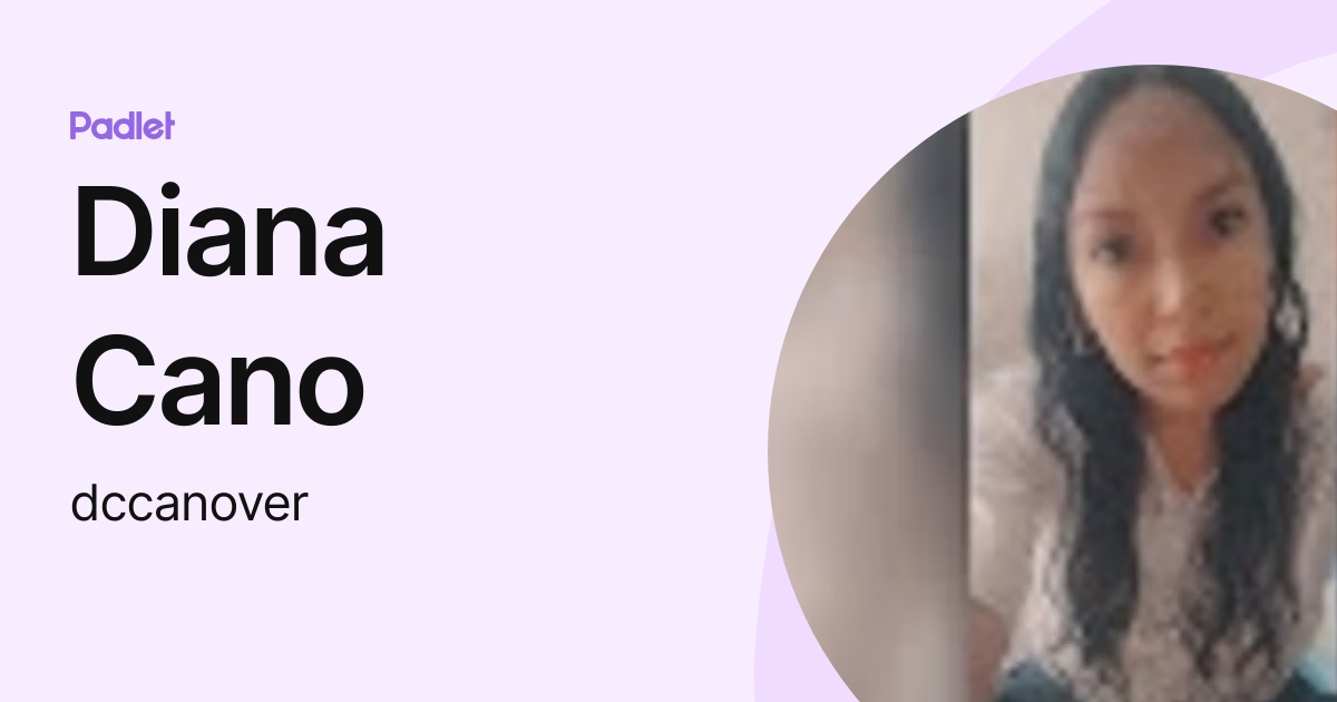 Diana Cano (dccanover) profile | Padlet