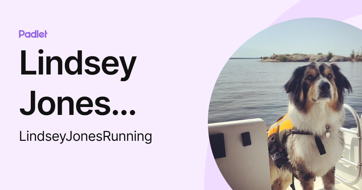 Lindsey Jones Running (LindseyJonesRunning) profile | Padlet