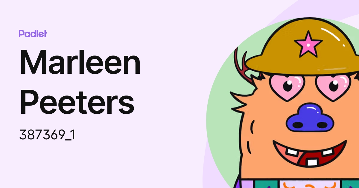 Marleen Peeters (387369_1) profile | Padlet