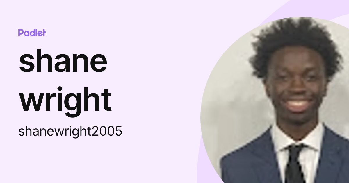 shane wright (shanewright2005) profile | Padlet