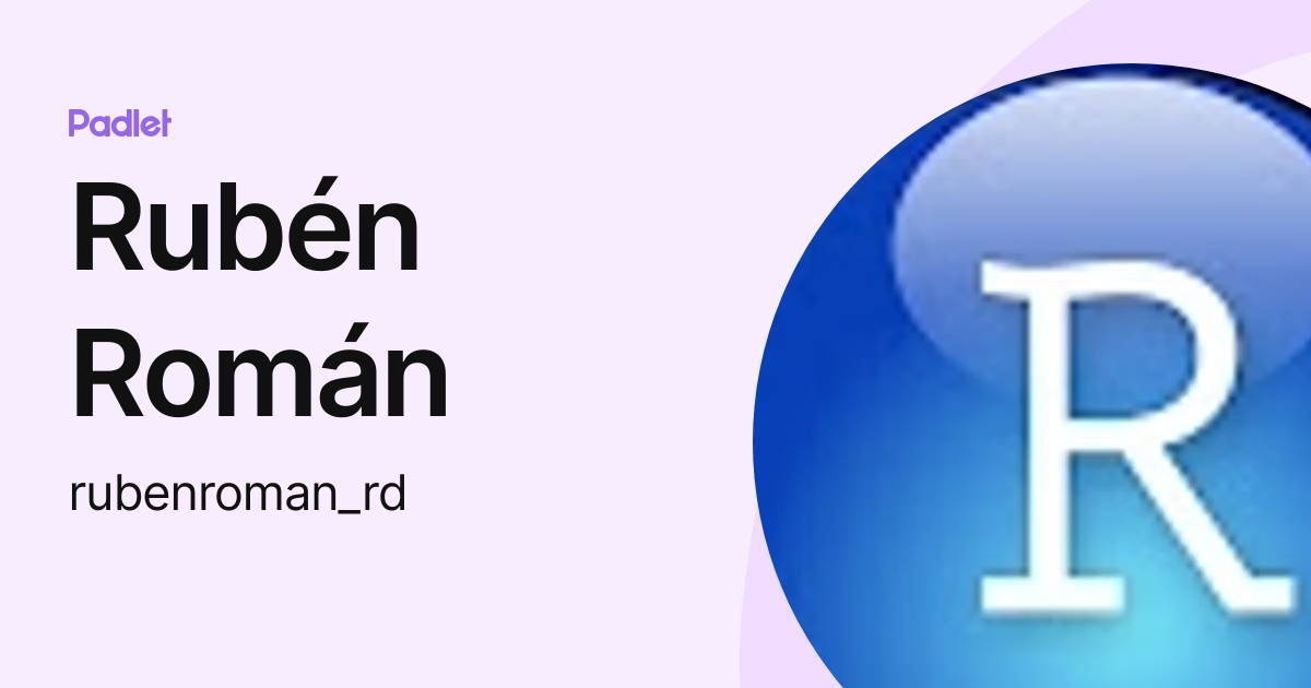 Rubén Román (rubenroman_rd) profile | Padlet