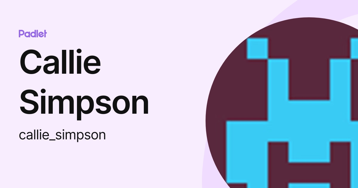 Callie Simpson (callie_simpson) profile | Padlet