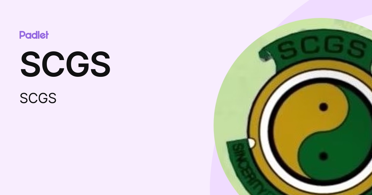 SCGS (SCGS) profile | Padlet