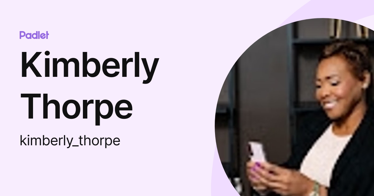 Kimberly Thorpe (kimberly_thorpe) profile | Padlet