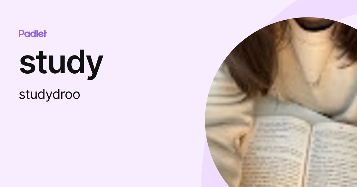 study (studydroo) profile | Padlet