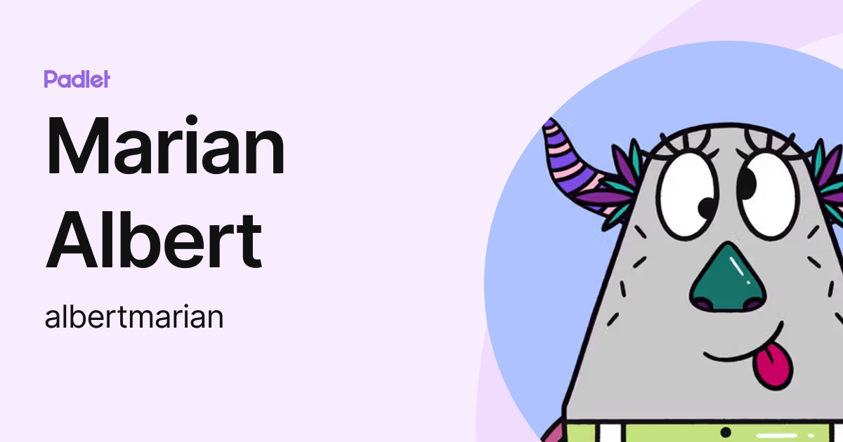 Marian Albert (albertmarian) profile | Padlet