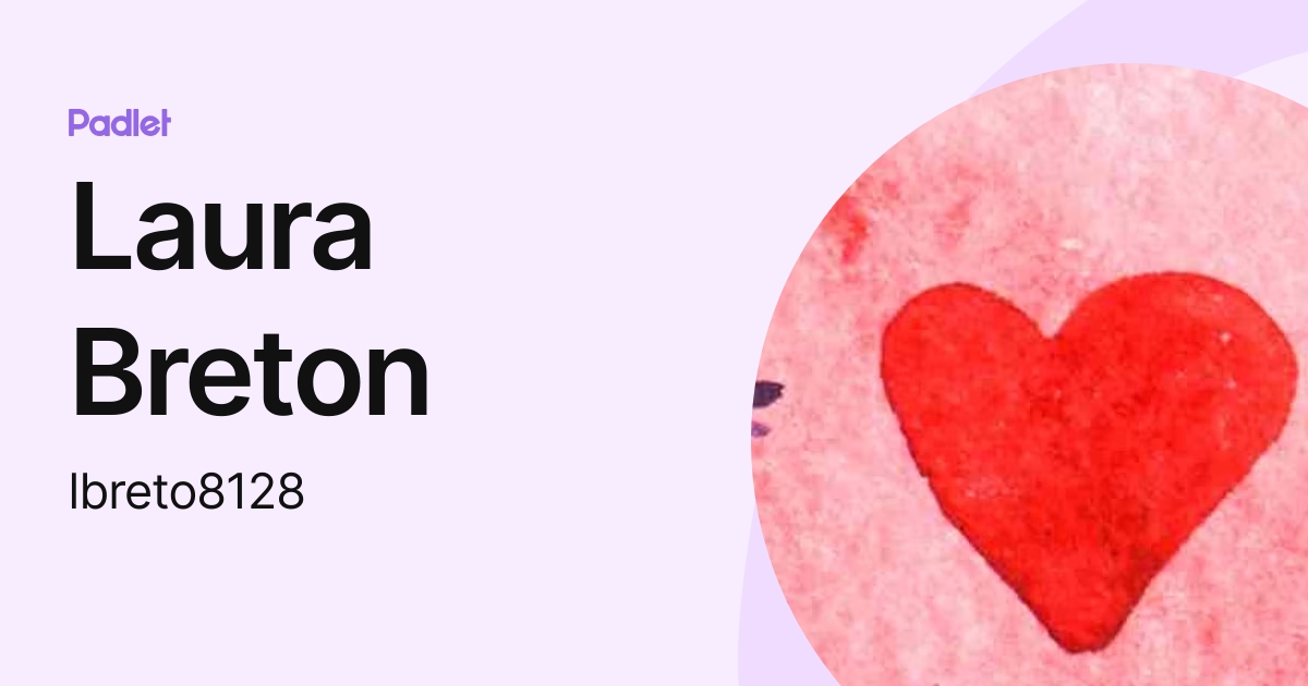 Laura Breton (lbreto8128) profile | Padlet