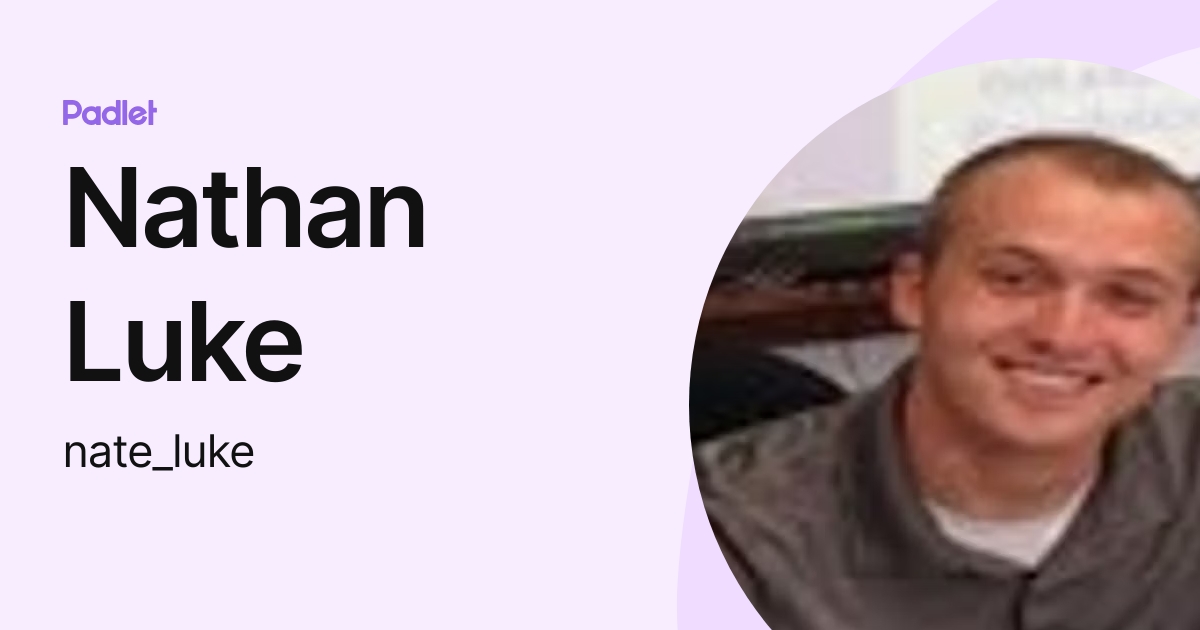 Nathan Luke (nate_luke) profile | Padlet