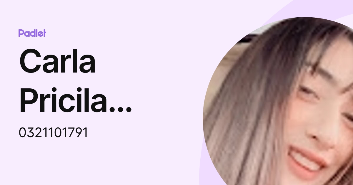 Carla Pricila Cota Naranjo (0321101791) profile | Padlet