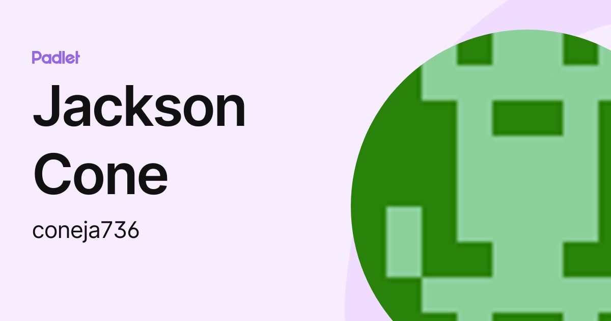Jackson Cone (coneja736) profile | Padlet