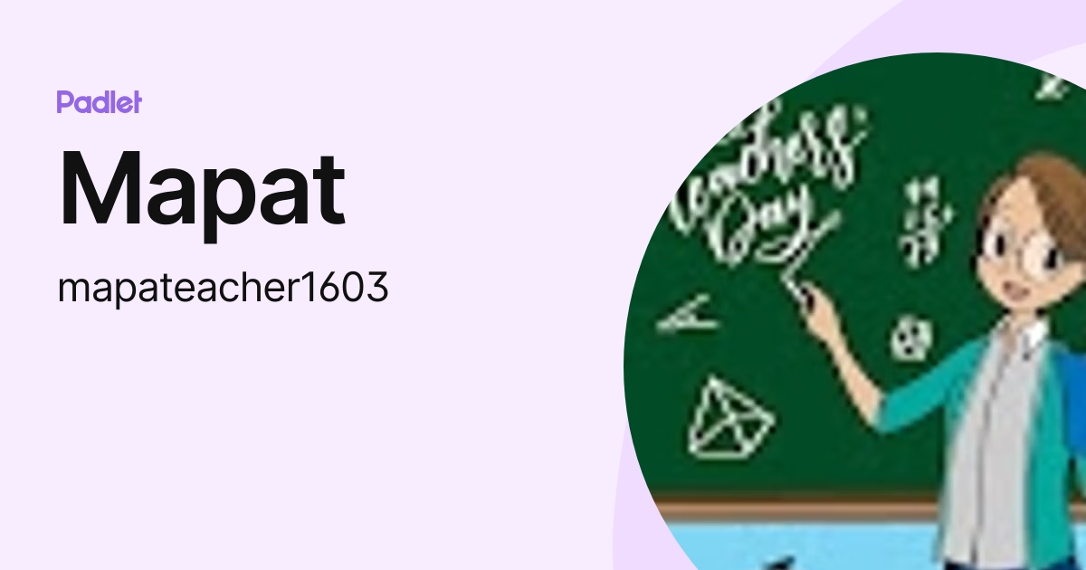 Mapat (mapateacher1603) profile | Padlet