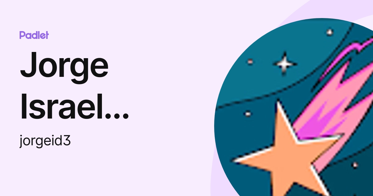 Jorge Israel David Beltrán (jorgeid3) profile | Padlet