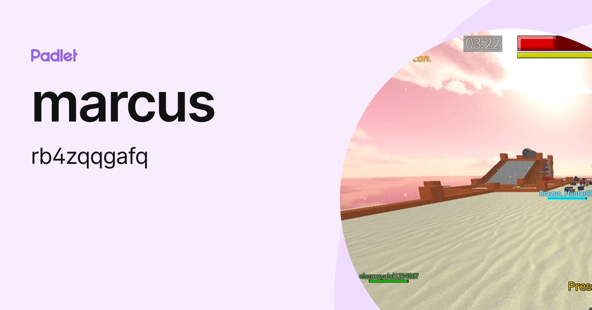 marcus (rb4zqqgafq) profile | Padlet