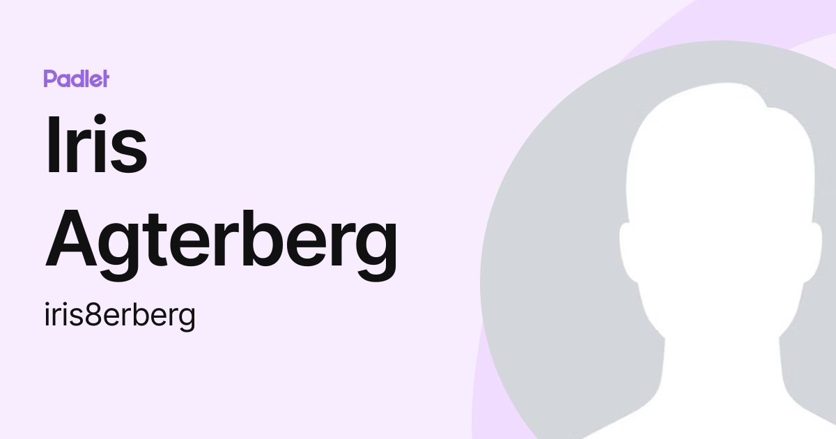 Iris Agterberg (iris8erberg) profile | Padlet