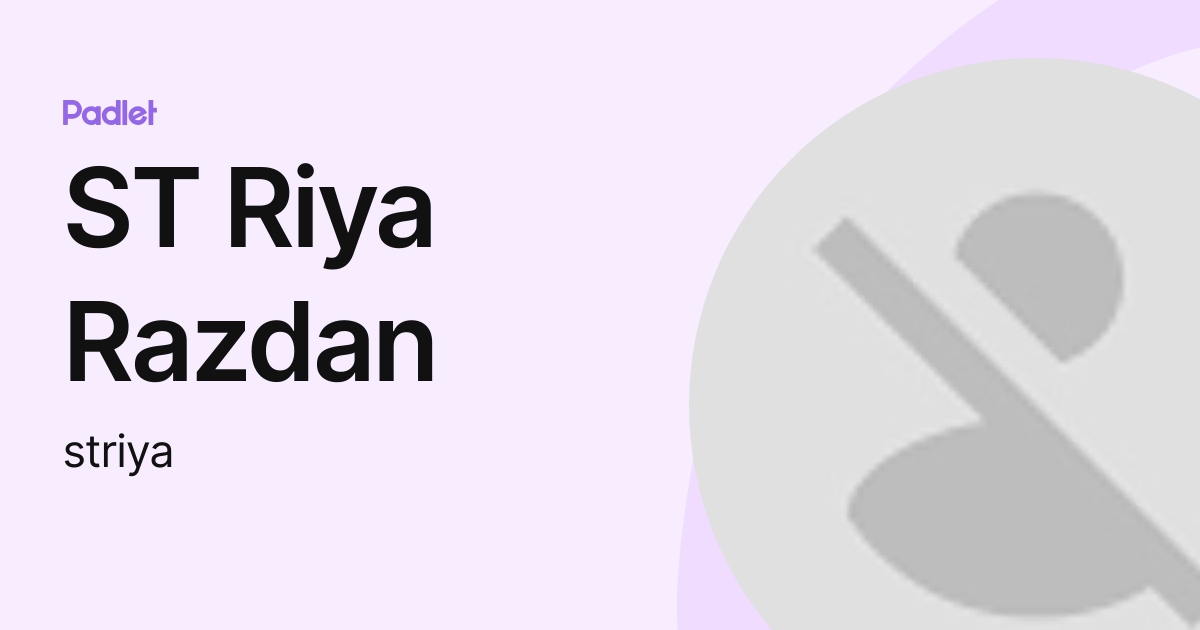 ST Riya Razdan (striya) profile | Padlet