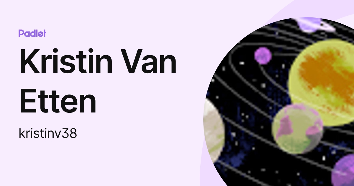 Kristin Van Etten (kristinv38) profile | Padlet