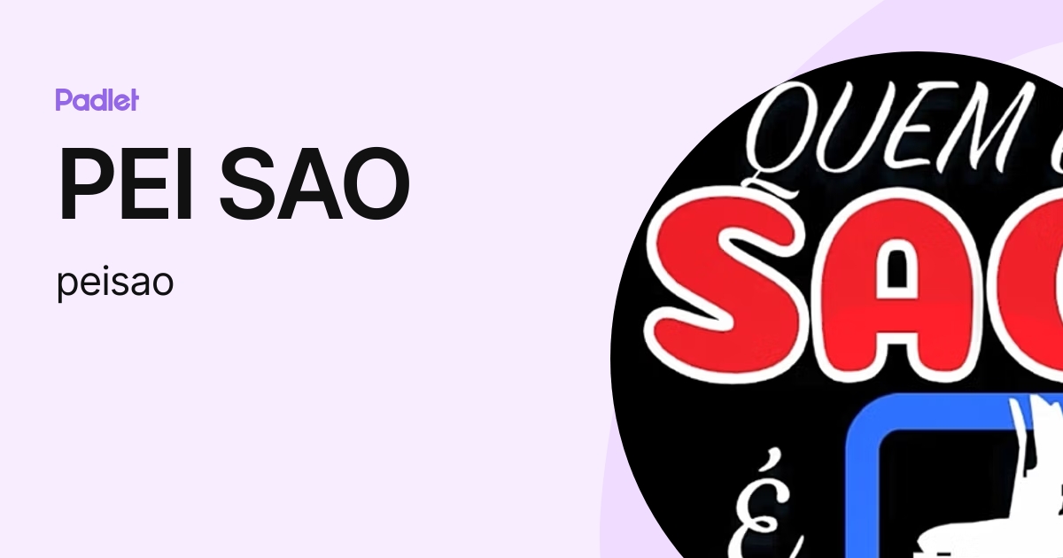 PEI SAO (peisao) profile | Padlet