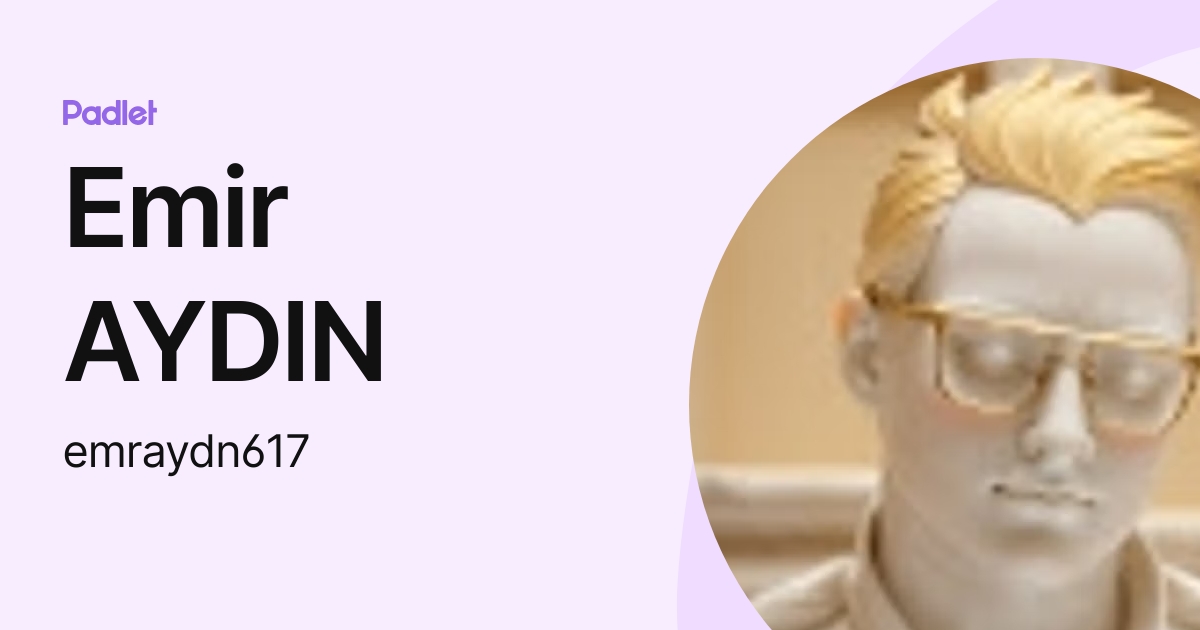 Emir AYDIN (emraydn617) profile | Padlet