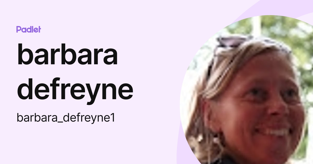 barbara defreyne (barbara_defreyne1) profile | Padlet