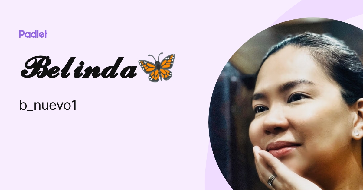 𝓑𝓮𝓵𝓲𝓷𝓭𝓪🦋 (b_nuevo1) profile | Padlet