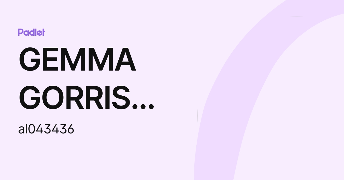 GEMMA GORRIS LLORENS (al043436) profile | Padlet