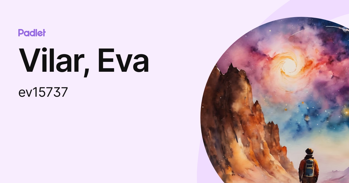 Vilar, Eva (ev15737) profile | Padlet
