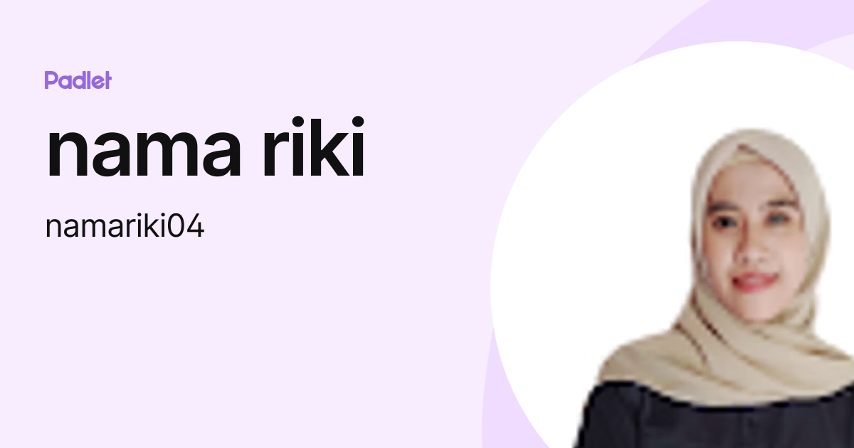 nama riki (namariki04) profile | Padlet
