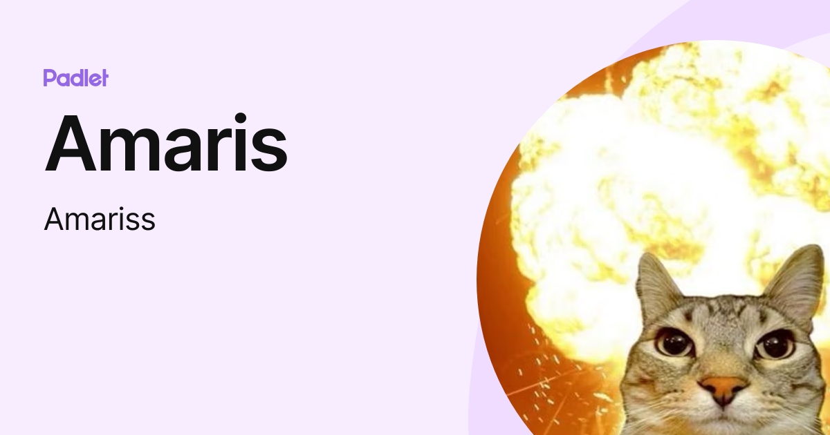 Amaris (Amariss) profile | Padlet