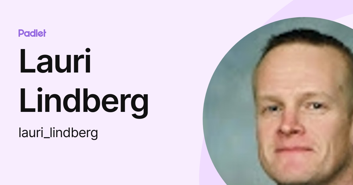 Lauri Lindberg (lauri_lindberg) profile | Padlet