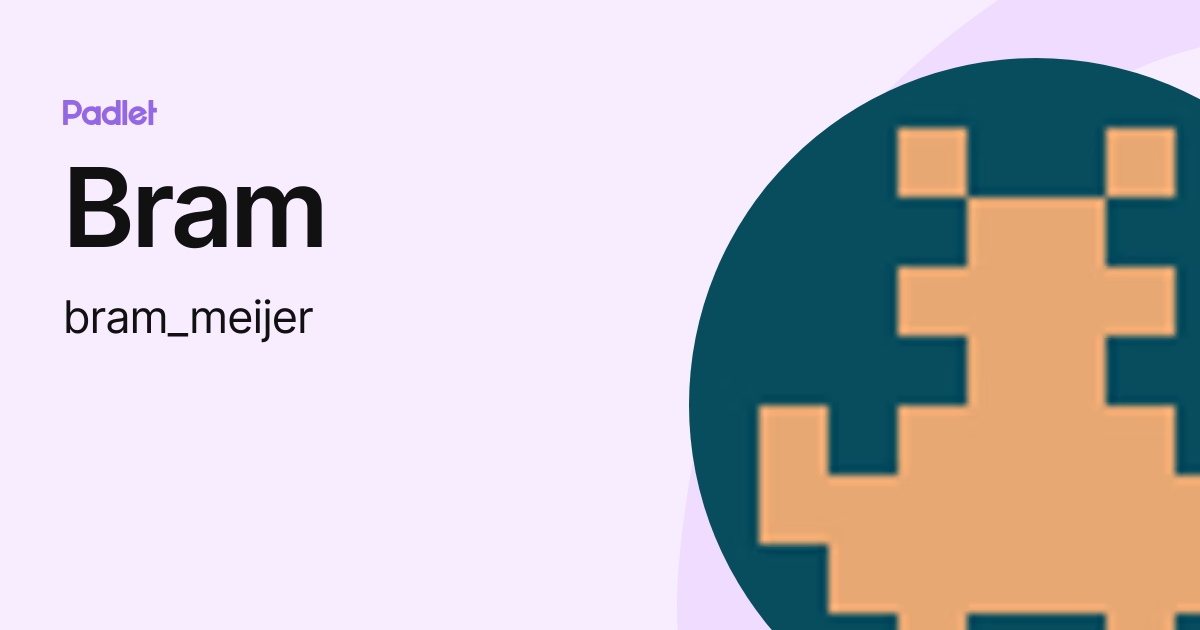 Bram (bram_meijer) profile | Padlet