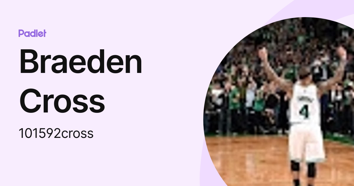Braeden Cross (101592cross) profile | Padlet